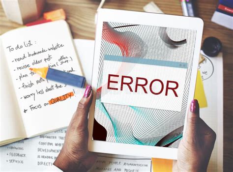 Error Disconnect Warning Failure AbEnd Concept Stock Image Image Of Hardware Failed