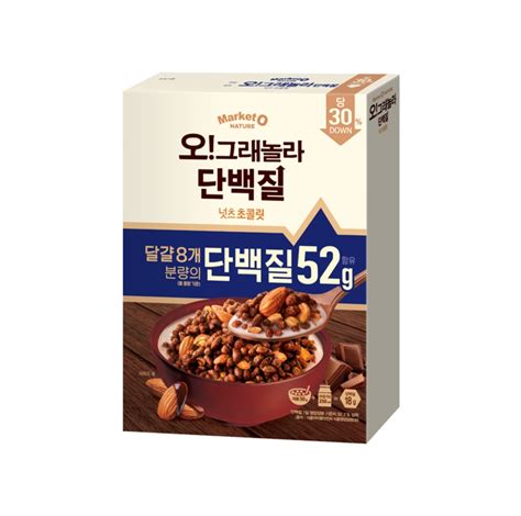 오리온오그래놀라단백질넛츠초콜릿 275g 배민 장보기∙쇼핑