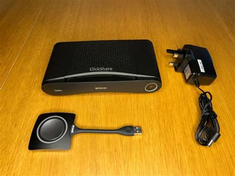Barco Clickshare Cs 100 Presentation System With 1 Button And Uk Power Adapter £80 00 Picclick Uk