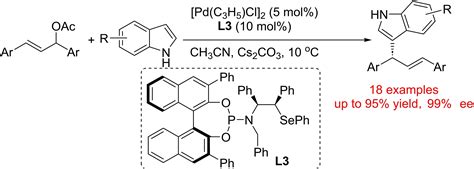Palladium‐catalyzed Enantioselective Indole Allylic Alkylation With Chiral Phosphoramidite