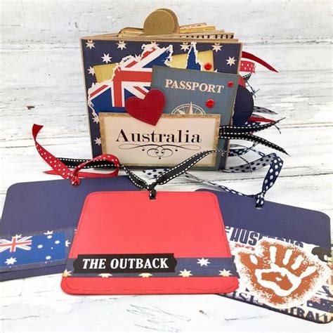 Australia Travel Scrapbook Mini Paper Bag Photo Album Etsy