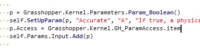 GhPython Component Param Boolean Grasshopper Developer McNeel Forum
