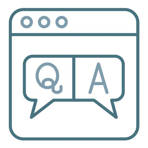 QA Line Two Color Icon Vector Art At Vecteezy