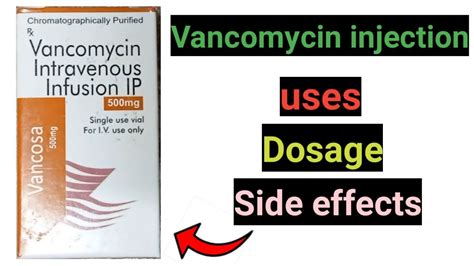 Vancomycin Intravenous Infusion Ip 500mg Vancomycin Injection Youtube