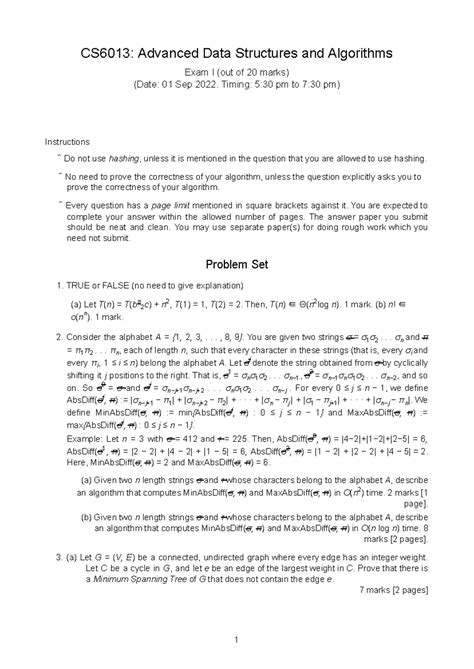 exam 1b 1b out of 4 quizzes cs6013 advanced data structures and
