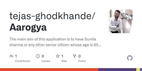 Github Tejas Ghodkhandeaarogya The Main Aim Of This Application Is