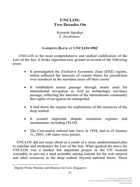 Unclos 2 Decades On Pdf