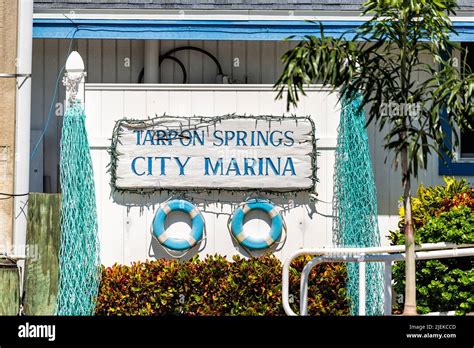 Tarpon Springs Florida Colorful Blue White Greek European Small Town