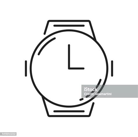 Ilustración De Reloj Inteligente Aislado Con Banda De Silicona Y Más