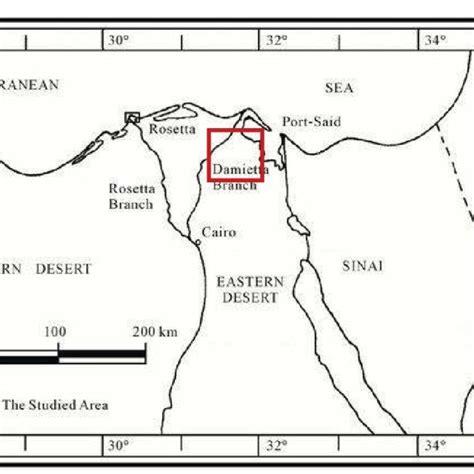 Location Map For Rosetta Promontory From Kaiser Aziz And Ghieth 2014 Download Scientific