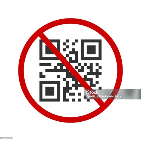 Qr Code Not Available Icon Quick Responce Matrix Barcode In Red