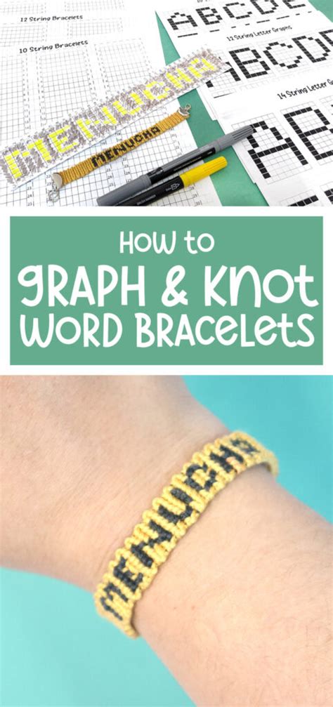 Name Friendship Bracelets With Free Printable Letter Graphs