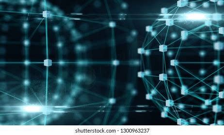 Connected Network Nodes Internet Things Iot Stock Illustration