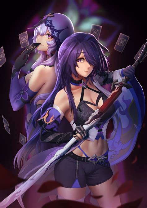 Acheron And Black Swan Honkai And 1 More Drawn By Zurrohartz Danbooru