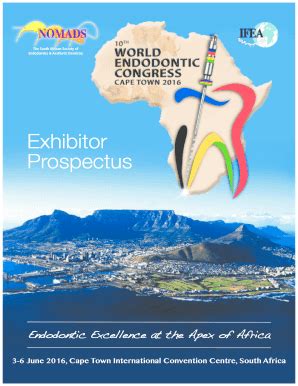 Fillable Online Exhibitor Prospectus Ifea2016 Fax Email Print