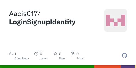 Github Aacis Loginsignupidentity