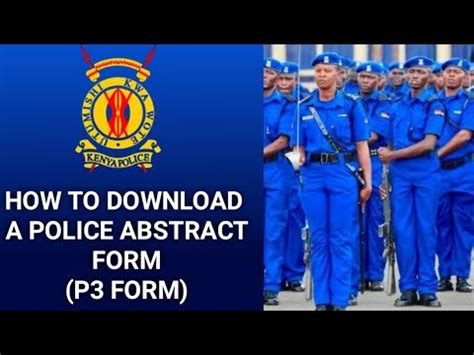 How To Download A Police Abstract Form P3 Form Youtube
