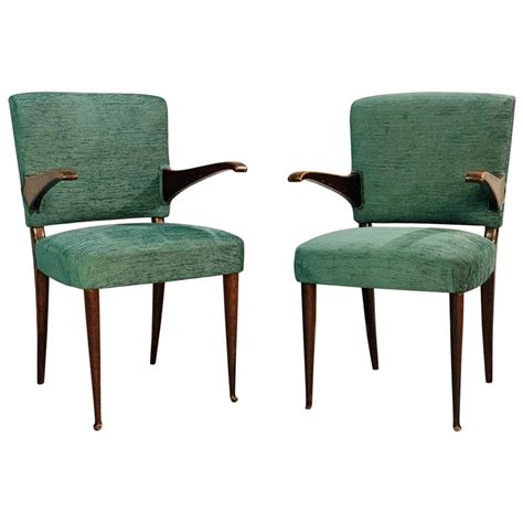 Mid Century Modern Pair Of Armchairs By Vittorio Dassi Italy 1960s