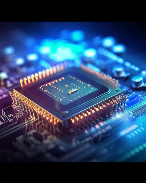 Microcircuit Premium Ai Generated Image