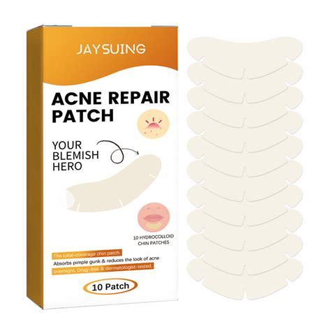 Chibel 10 Patches Chin Acne Patch Hydrocolloid Acne Pimple Patch