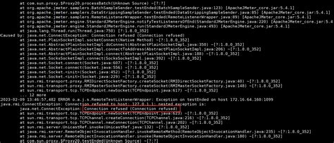 Jmeter Agent 日志显示connection Refusedjmeter请求报connection Refused