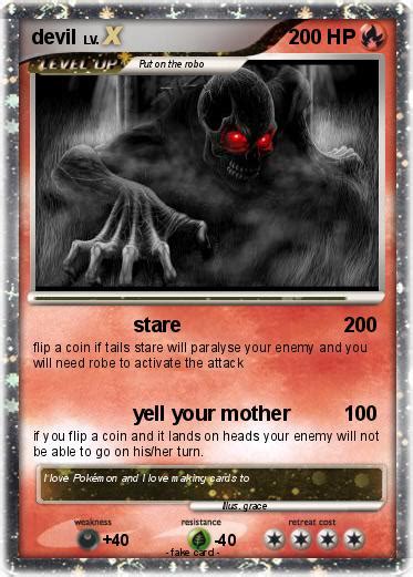 Pokémon Devil 910 910 Stare My Pokemon Card
