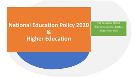 National Education Policy Nep 2020 Ppt