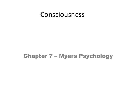 Ppt Consciousness Powerpoint Presentation Free Download Id2561646