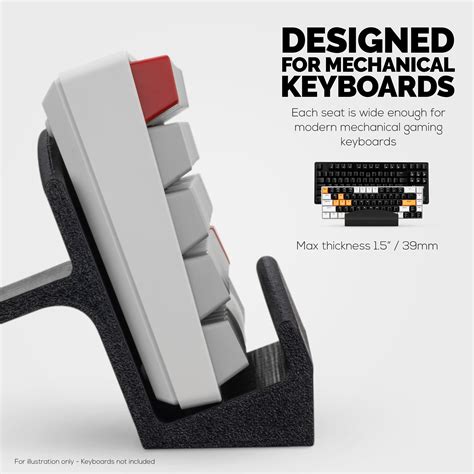 Large Computer Keyboard Desktop Stand Store Two Keyboards Full Size