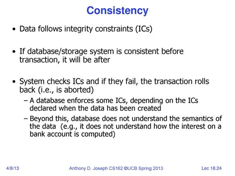 April 8 2013 Anthony D Joseph Cs162 Operating Systems And Systems Programming Lecture 18