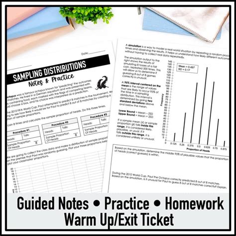 Sampling Distributions Of Sample Means And Proportions Algebra 2 Lesson