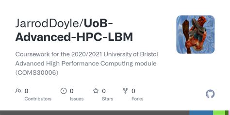 Github Jarroddoyle Uob Advanced Hpc Lbm Coursework For The University Of Bristol