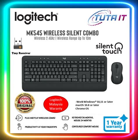 Logitech MK545 Advance Wireless Combo Keyboard And Mouse 920 008696 Lazada