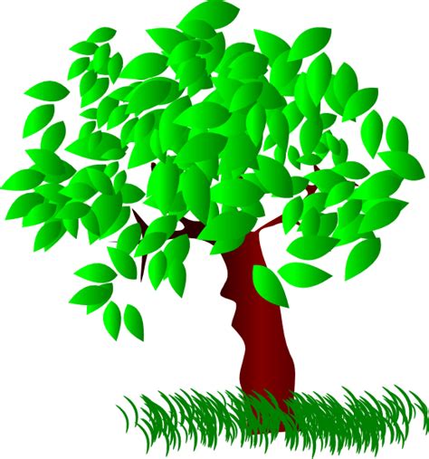 Clipart Of A Tree With Leaves