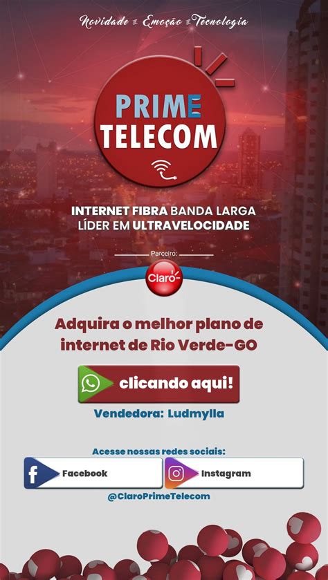 Cartão Digital Prime Telecom Ludmylla