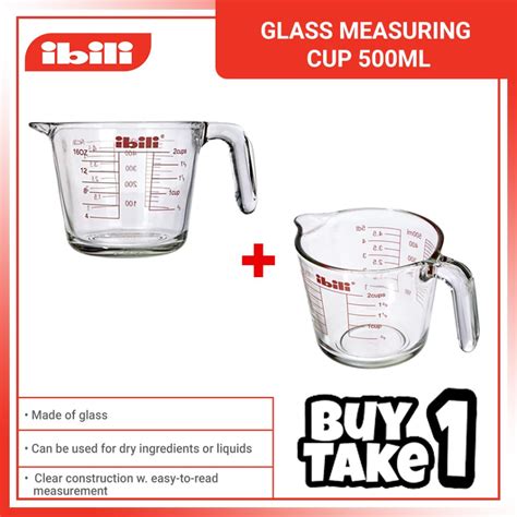 Buy 1 Take 1 Ibili Glass Measuring Cup 500 Ml World Class Concepts