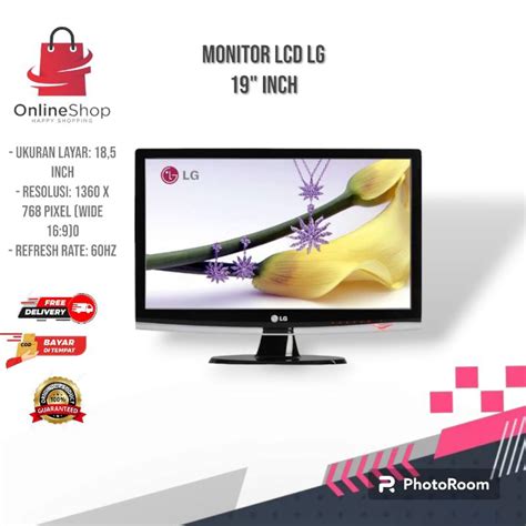 Jual Lcd Monitor LG 19 Inch Wide LG Flatron Murah Shopee Indonesia