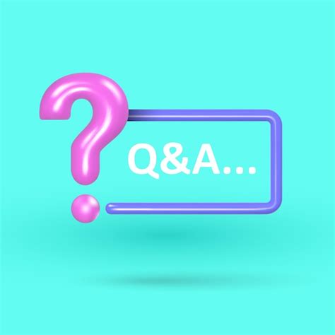 Premium Vector Question Mark With Frame For Text Faq And Support