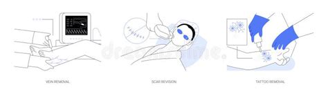 Cosmetic Surgery Abstract Concept Vector Illustrations Stock Vector