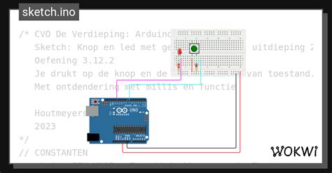Oef 3 12 2 Een Drukknop 1 Led Met Geheugen Functie Uitdieping 2 Met Ontdendering Met Millis En