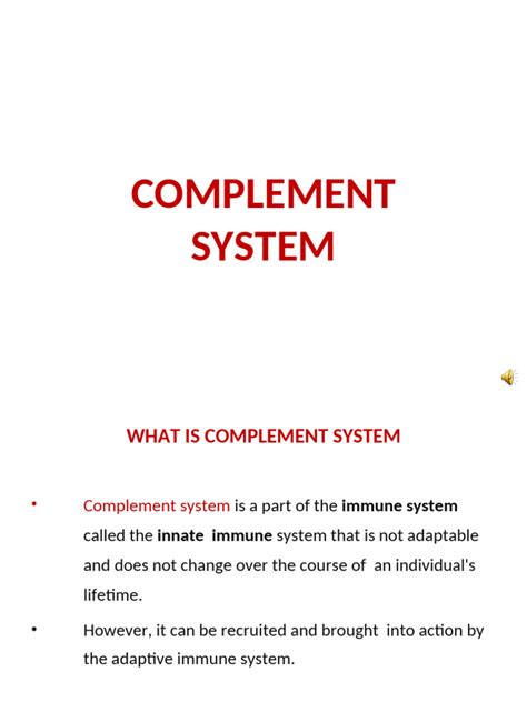 Complement System Pdf Complement System Immune System