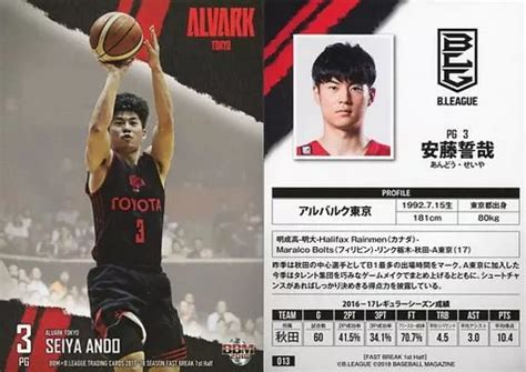 Bbmレギュラーカードアルバルク東京bbm2018 Bbm×bleague Trading Cards 2017 18 Season