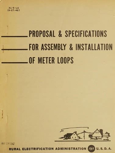 proposal and specifications for assembly and installation of meter loops by