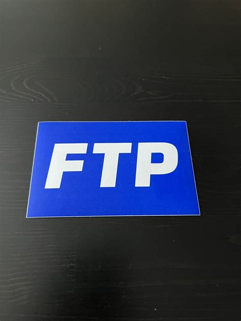 Stickers Ftp Blue Logo Sticker Grailed