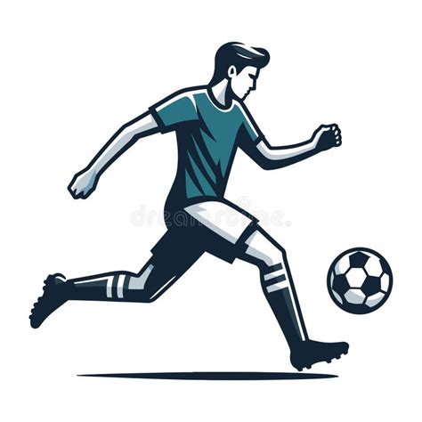 Soccer Player Men Athlete Vector Design Colourful Style Football Game
