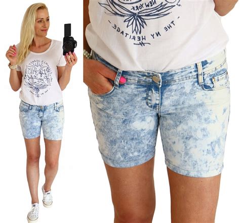 JEANSOWE Spodenki DEKATYZOWANE Szorty DENIM XS Oficjalne Archiwum Allegro