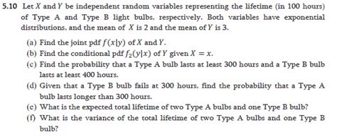 Solved Let X And Y Be Independent Random Variables