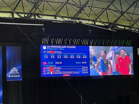祝贺！林珊、李亚杰包揽跳水女子一米板冠亚军