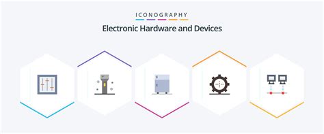 Devices Flat Icon Pack Including Set Devices Products Freeze Electronic Vector