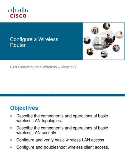configure a wireless router lan switching and wireless chapter 7
